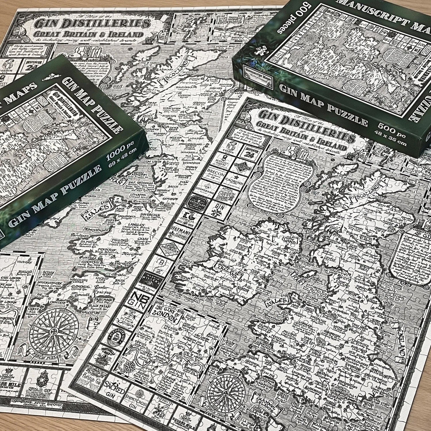 Gin Map Jigsaw Puzzle - 1000 pieces – Butler and Hill UK