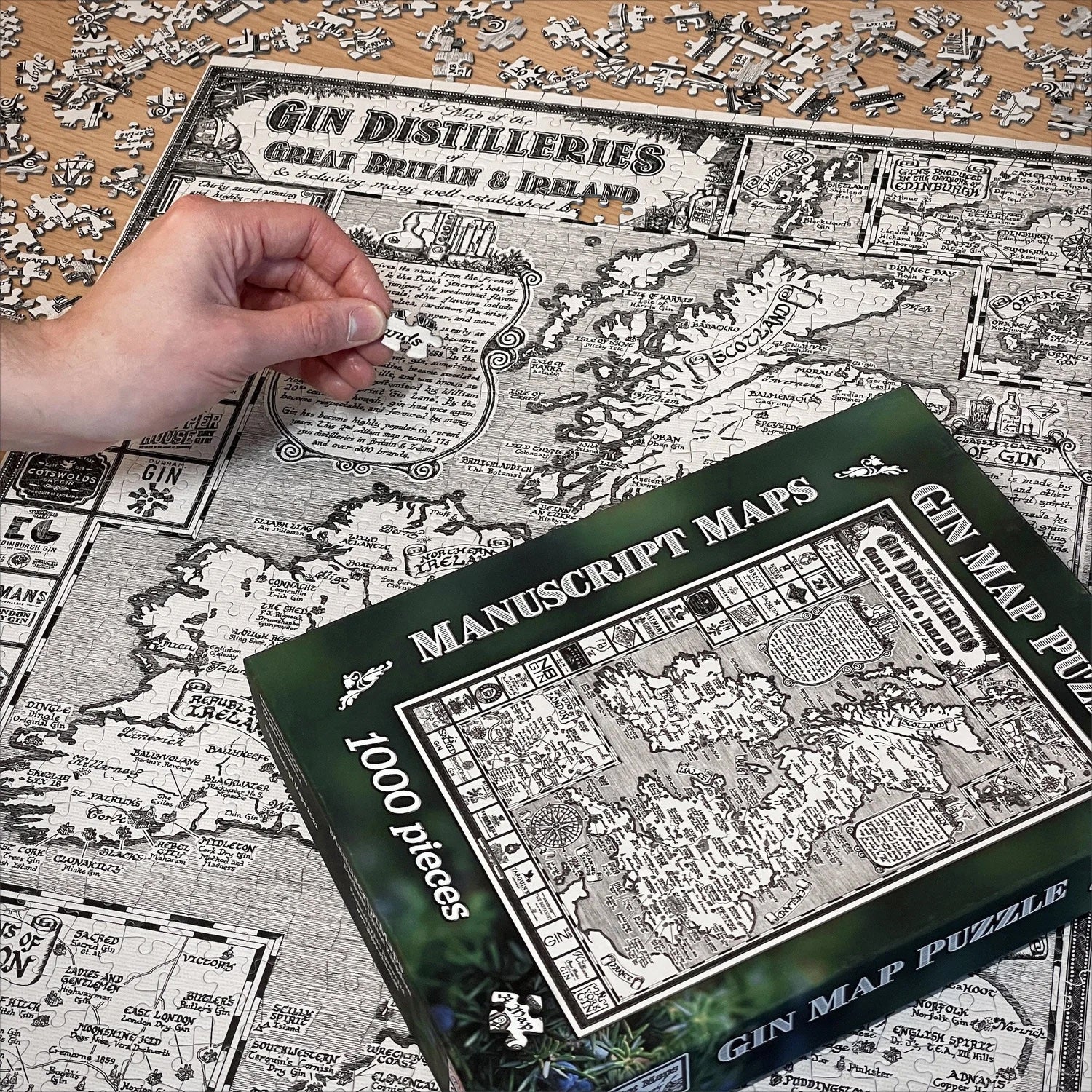 Gin Map Jigsaw Puzzle - 1000 pieces – Butler and Hill UK
